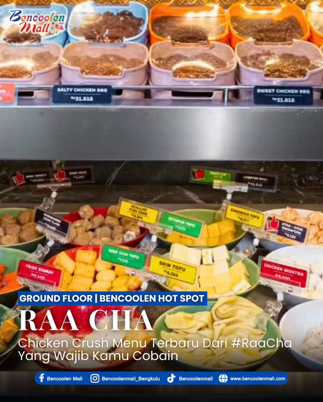 Rasakan nikmatnya Chicken Crush Terbaru di Raa Cha terdekat!